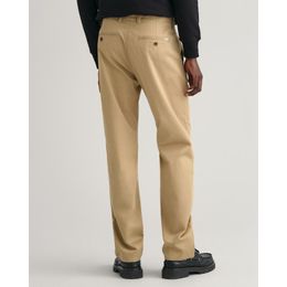 Gant Herren Chinohose &raquo;REGULAR TWILL CHINOS&laquo; Regumit gef&uuml;tterten Seitentaschen gr&uuml;n 34, L&auml;nge 32