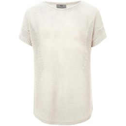 Peter Hahn - Pullover aus 100% Leinen mit 1/2 Arm, weiss, Gr. 44 / L - Leinen