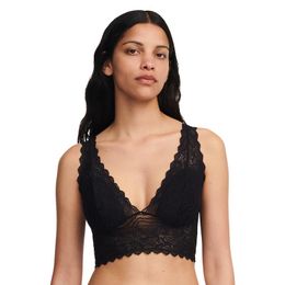 Chantelle Damen Bralette-BH &raquo;FLORAL TOUCH&laquo; vollst&auml;ndig aus Spitze schwarz XL, N-Gr