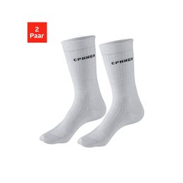 Copenhagen Studios Damen Basicsocken Packung, 2 Paar tlg. gerippt, mit w&auml;rmender Wolle 39-42