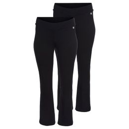 H.I.S. H.I.S Damen Leggings Gro&szlig;e Gr&ouml;&szlig;en schwarz 50, N-Gr