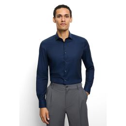 OLYMP Herren OLYMP Langarmhemd &raquo;Level 5&laquo; Businesshemd, body fit, Royal-Kentkragen, unifarben 44, N-Gr