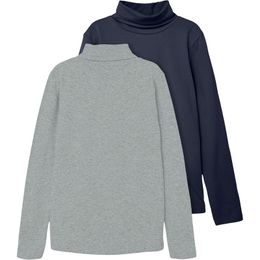 name it Kinder T-Shirt &raquo;NKNVIGGO 2P LS SLIM ROLLNECK O NOOS&laquo; Packung, 2er-Pack, 2 blau 110/116