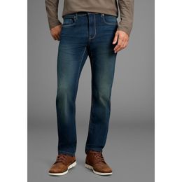 Arizona Herren Straight-Jeans gerades Bein, mit Eingrifftaschen, Ges&auml;&szlig;taschen und Coinpocket 56, N + U Gr