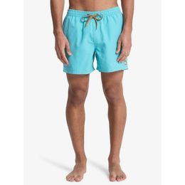 Quiksilver Herren Badeshorts &raquo;EVERYDAY VOLLEY 15&laquo; unifarbene Optik, mit kontrastfarbenen Details, Straight-Leg-Passform blau S (48), N-Gr