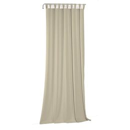 WIRTH Vorhang &raquo;Newbury&laquo; Schlaufen 1 Stk. tlg. grau Jacquard, Baumwolle, Polyester 125cm, Schlaufen, 65cm