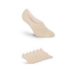 Fila Damen F&uuml;&szlig;linge &raquo;UNISEX GHOST SOCKS&laquo; 6 Paar, mit Logo-Schriftzug, Silikonstreifen an der Ferse f&uuml;r besseren Halt beige 35-38