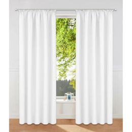 OTTO home Vorhang &raquo;Raja, Gardinen mit Kr&auml;uselband, Vorh&auml;nge Wohnzimmer&laquo; Kr&auml;uselband 2 Stk. tlg. 2er-Set, Bestseller, einfarbig, modern, pflegeleicht, 