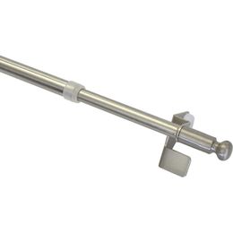 Gardinia Scheibenstange &raquo;Klemmstange Filigrano Kugel&laquo; &Oslash; 10 mm ausziehbar Serie Press&Go silber L: 30cm - 50cm &Oslash; 10mm