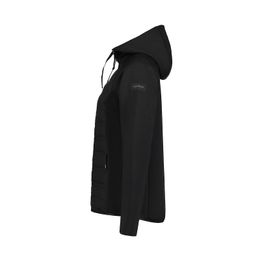 Icepeak Damen Hybridjacke &raquo;Icepeak ASHBURN&laquo; mit fester Kapuze und Kordelz&uuml;gen, aus 4-Wege-Stretch-Material schwarz 3XL