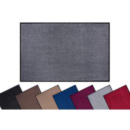 Hanse Home Fu&szlig;matte &raquo;Triton&laquo; rechteckig 7 mm H&ouml;he Schmutzfangmatte, T&uuml;rmatte, In- und Outdoor, L&auml;ufer, waschbar grau Polypropylen (PP) B : 90cm 1 Stk.