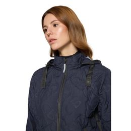 Gil Bret Damen Outdoorjacke mit Kapuze mit Strukturmuster blau 36