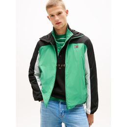 Tommy Jeans Herren Outdoorjacke &raquo;TJM OUTDOOR SHELL&laquo; mit Kapuze Windsheeter Windjacke Packable Fahrradjacke Regular fit mit Kapuze gr&uuml;n L