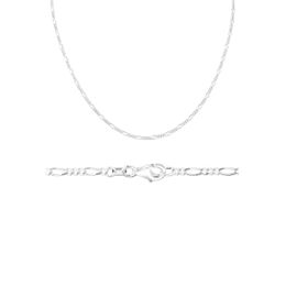 Firetti Herren Kette ohne Anh&auml;nger &raquo;Schmuck Geschenk Silber 925 Halsschmuck Halskette Figarokette&laquo; Made in Germany silber 60, Silber 925 (