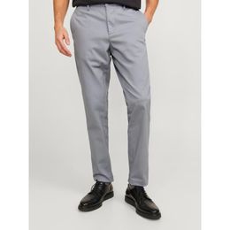 Jack & Jones Jack & Jones Herren Chinohose &raquo;JJIMARCO mit Badge und hohem Tragekomfort&laquo; unifarben, modisch, slim fit, Baumwollmischung grau 28, L&auml;nge 32