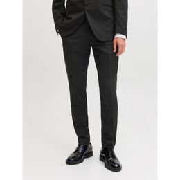 Jack & Jones Jack & Jones Herren Anzughose &raquo;JPRFRANCO Hose mit schmalem Bein und cleanem Look&laquo; meliert, modisch, slim fit, Kunstfaser schwarz 54, N-Gr
