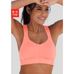 active by Lascana LASCANA ACTIVE Sport-BH mit weichem Frottee-Lining und breiten, wattierten Tr&auml;gern orange 105, Cup G Sport-BH
