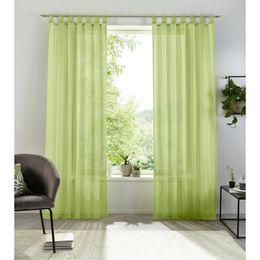 OTTO home Gardine &raquo;XANA&laquo; Schlaufen 1 Stk. tlg. Bestseller, einfarbig, 1 Schal, pflegeleicht, preiswert! gr&uuml;n Voile, Polyester 145cm, Schlaufen, 145cm