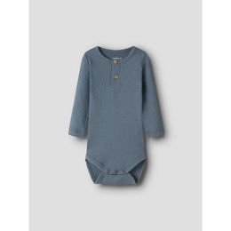 name it Jungen Langarmbody &raquo;NBMKAB LS BODY NOOS&laquo; blau 92, N-Gr