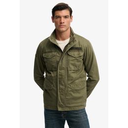 Superdry Herren Parka &raquo;MILITARY M65 JKT&laquo; mit Markenlabel, aus Baumwolle, Regular Fit, hochschlie&szlig;ender Kragen gr&uuml;n XXL
