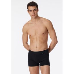 Schiesser Herren Boxer &raquo;Long Life Cotton&laquo; ohne Eingriff, Cotton-Mix schwarz 7