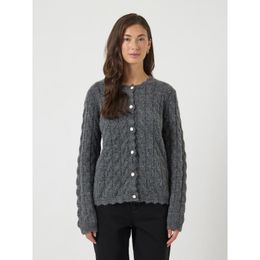 Y.A.S Damen Strickjacke &raquo;YASBUBERA LS KNIT CARDIGAN S. NOOS&laquo; grau L