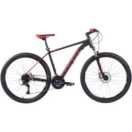 REDLOUD Mountainbike &raquo;MA.02&laquo; 24 Gang Shimano Shimano Acera RD-M3020 Schaltwerk Kettenschaltung schwarz 48cm, 27,5 Zoll (69,85cm) Mountainbike