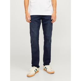 Jack & Jones Jack & Jones Herren Slim-fit-Jeans &raquo;JJIGLENN mit Used-Look und Stretchkomfort&laquo; Abriebeffekte, modisch, slim fit, Baumwollmischung blau 34, L&auml;nge 36