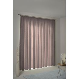 Adam Vorhang &raquo;Urban Cactus&laquo; Kr&auml;uselband 1 Stk. tlg. aus 100% Bio-Baumwolle braun Jacquard, Baumwolle (Bio-Baumwolle) 145cm, Kr&auml;uselband, 145cm