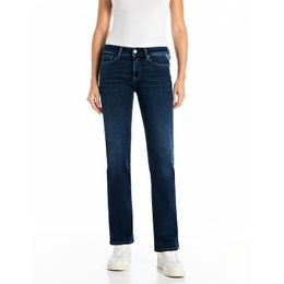 Replay Damen Bootcut-Jeans &raquo;NEW LUZ&laquo; mit gesticktem R an der Ges&auml;&szlig;tasche 29, L&auml;nge 30