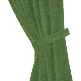 WIRTH Raffhalter &raquo;Thermo-Chenille 288g/m&sup2;&laquo; 2-er Set gr&uuml;n Polyacryl B/H/L: 60cm x 6cm