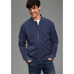 Bruno Banani Herren Bomberjacke Blouson mit Stehkragen, leichte &Uuml;bergangsjacke blau XL