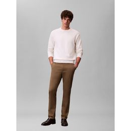 Calvin Klein Herren Chinohose &raquo;SLM CTTN STRTCH CHN&laquo; Mit G&uuml;rtelschlaufen braun 38, L&auml;nge 32