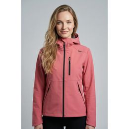Icepeak Damen Softshelljacke &raquo;BURNET&laquo; atmungsaktiv, wasserabweisend, mit Wassers&auml;ule 10000, aus Polyester rosa 44