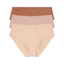 bonprix Damen bonprix Panty Packung, 3 Stk. nahtlose Verarbeitung, unsichtbar unter der Kleidung rosa 48/50 (XL), 3 Stk.