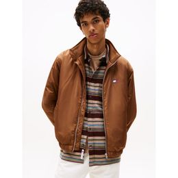 Tommy Jeans Herren Blouson &raquo;TJM ESSENTIAL PADDED JACKET EXT&laquo; Freizeitjacke, &Uuml;bergangsjacke gl&auml;nzend, Stretchb&uuml;ndchen, Stehkragen braun XL