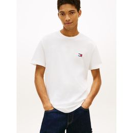 Tommy Jeans Herren T-Shirt &raquo;TJM REG BADGE TEE EXT&laquo; mit Logostickerei beige S