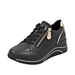 Remonte Damen Keilsneaker , Freizeitschuh, Halbschuh, Schn&uuml;rschuh mit Rieker TEX-Membran gold 39