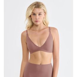 Sloggi Damen Sloggi B&uuml;gelloser BH &raquo;ZERO Feel 2.0&laquo; mit herausnehmbaren, atmungsaktiven Pads, Lift-up Effekt braun L, N-Gr