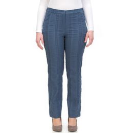 KjBRAND Damen KjBRAND Stoffhose &raquo;Bea&laquo; Sommerhose optimale Passform in Quer-Stretch blau 56, N-Gr