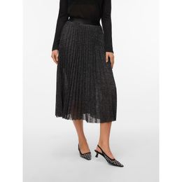 V&eacute;ro Moda Vero Moda Damen Plisseerock &raquo;VMHENLEY MW 7/8 SKIRT JRS BTQ&laquo; schwarz S (36)