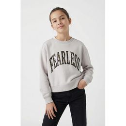 name it Damen Sweatshirt &raquo;NKFBIMA LS RLX SHORT SWEAT UNB BOX&laquo; beige 134/140