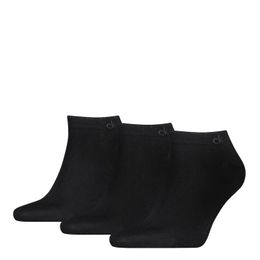 Calvin Klein Herren Sneakersocken &raquo;CK MEN SNEAKER 3P&laquo; 3 Paar, mit kleinem Rippenb&uuml;ndchen, Cotton-Mix, elastisch schwarz 43-46