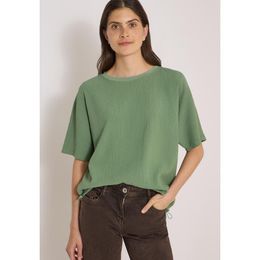 Cecil Damen Blusentop Sommerbluse, strukturierte Qualit&auml;t, Viskose gr&uuml;n XS (36)
