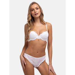 Dorina B&uuml;gel-BH &raquo;Lianne&laquo; leicht wattiert, geformte Cups, feminine Blumenspitze wei&szlig; 95, Cup C B&uuml;gel-BH