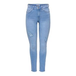 Only Damen Only Skinny-fit-Jeans &raquo;ONLLACE MID WAIST SK ANK RW DES DNM BOX&laquo; Baumwollmischung, Regular Waist, kn&ouml;chellang M (38), L&auml;nge 30