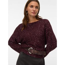 V&eacute;ro Moda Vero Moda Damen Strickpullover &raquo;VMLEILANI STITCH LS BOATNECK PULLOVER&laquo; rot XS