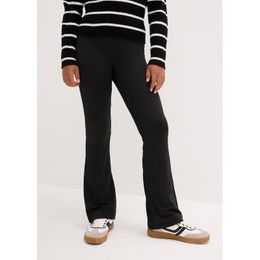 bonprix Kinder bonprix Jerseyhose &raquo;Ausgestellte Jerseyhose mit angerauter Innenseite&laquo; mit angerauter Innenseite, mit Gummizug, ausgestellte Passform 