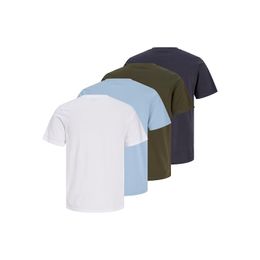 Jack & Jones Jack & Jones Herren T-Shirt &raquo;JPRBLUTHOR SS TEE FST 4PK MP&laquo; Packung, 4 aus Baumwolle, gerader Schnitt bunt L