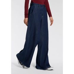 Herrlicher Damen Weite Jeans &raquo;Lovely Palazzo Denim Light&laquo; Palazzo blau 31, L&auml;nge 32